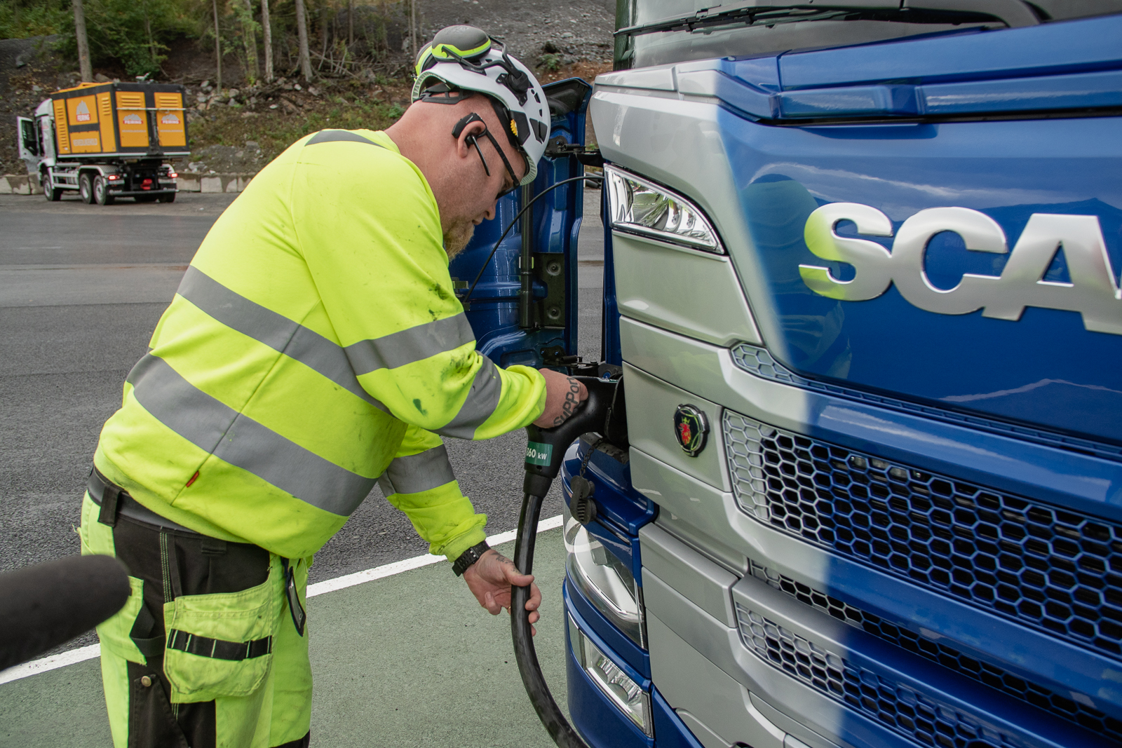 Endelig åpnet anlegg for grønn massetransport - Feiring