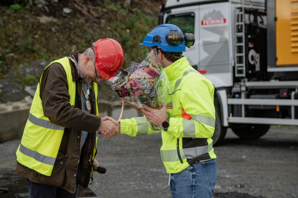 Endelig åpnet anlegg for grønn massetransport - Feiring