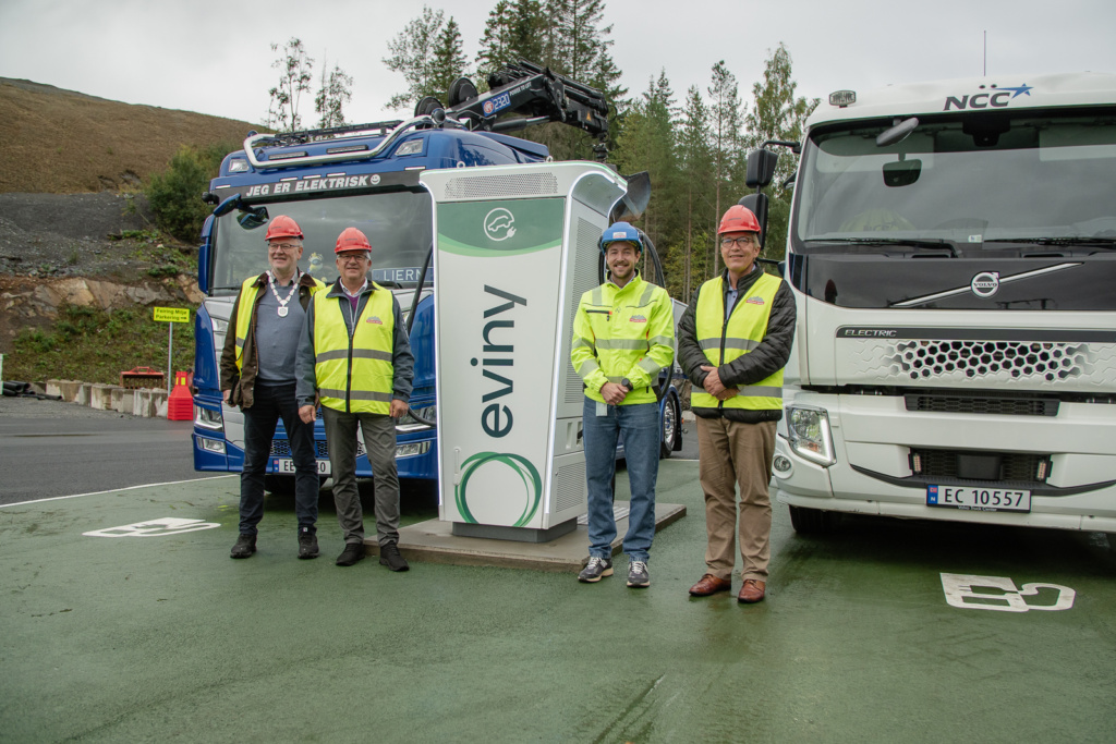 Endelig åpnet anlegg for grønn massetransport - Feiring