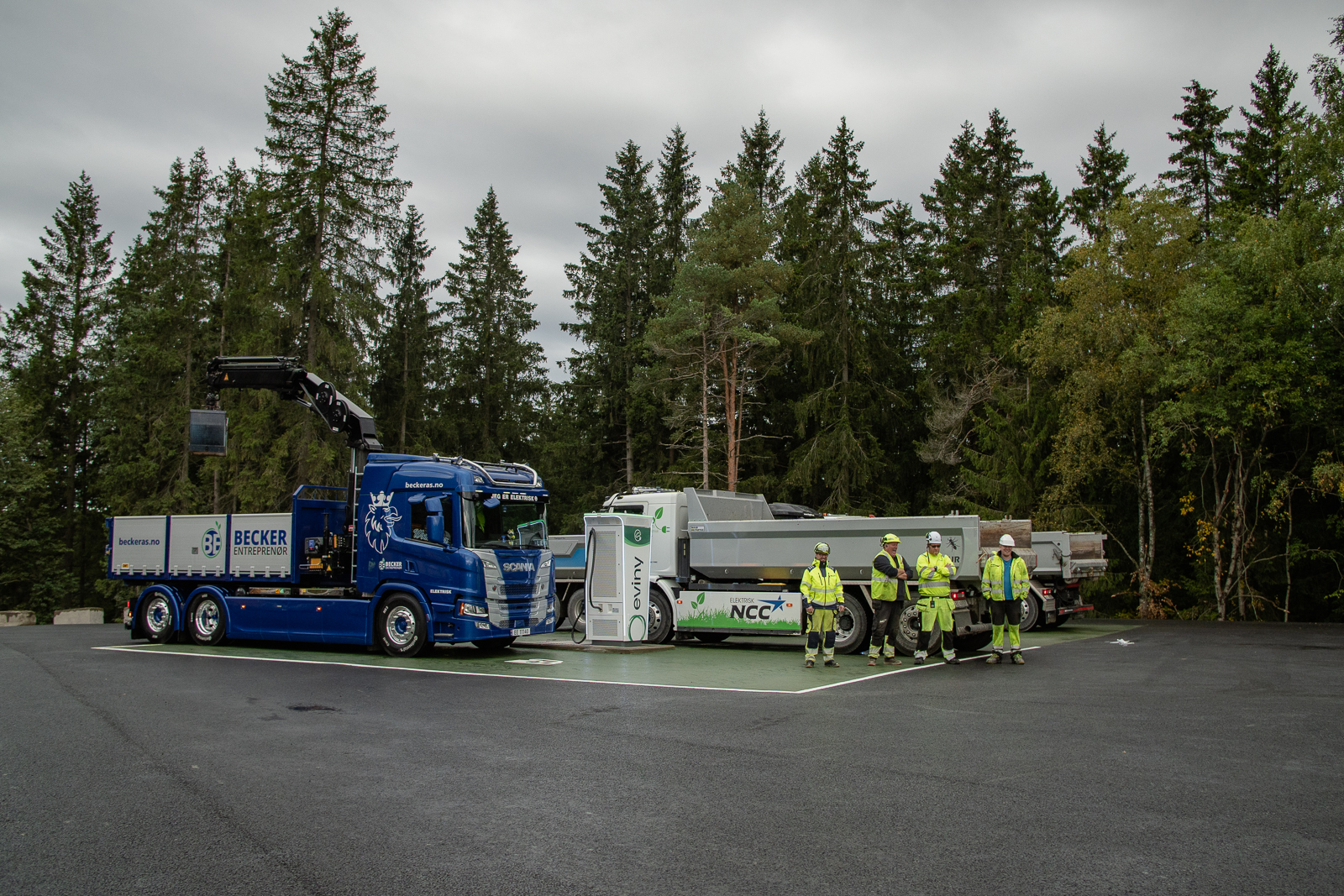 Endelig åpnet anlegg for grønn massetransport - Feiring